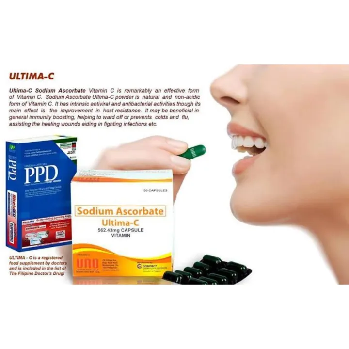 ORIGINAL UNO ULTIMA-C SODIUM ASCORBATE VITAMIN C AUTHENTIC 100 capsule ...