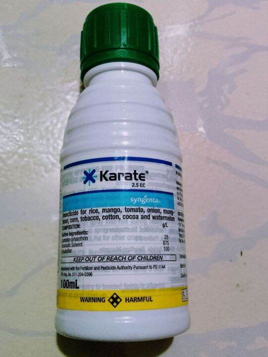 KARATE 2.5 EC LAMBDA CYHALOTHRIN INSECTICIDE (100 ML) BY SYNGENTA ...