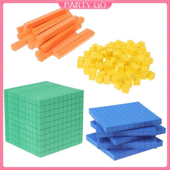 Plaything Toy Ten Blocks Complete Set Counting Linking Cubes Blue ...