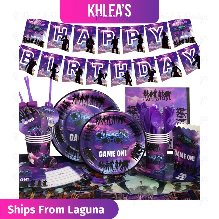 (SOLD PER ITEM) Fortnite Gaming Game Birthday Party Theme Decorations ...