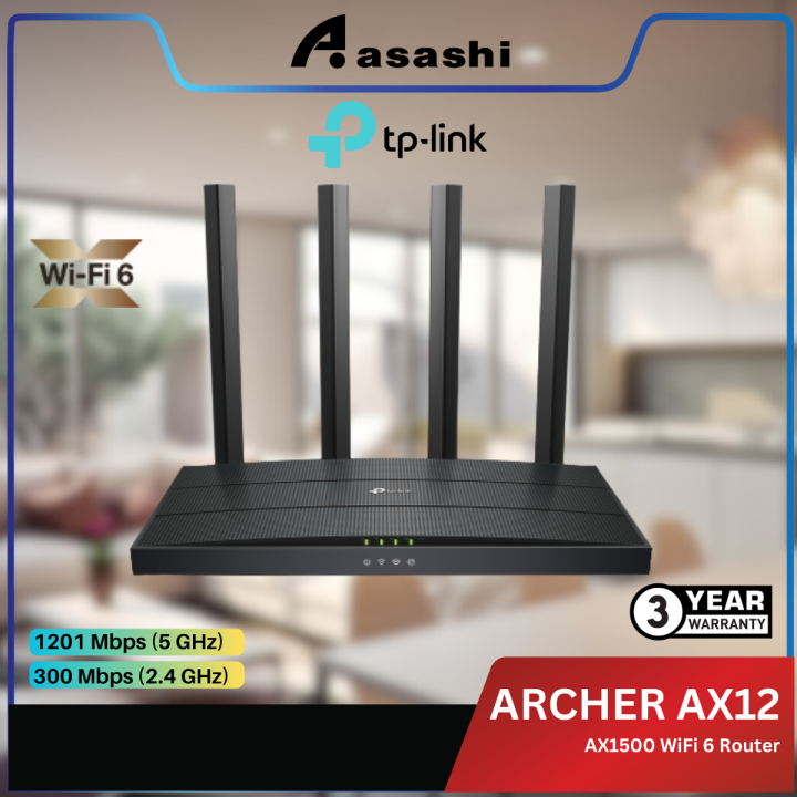 Tp-Link Archer AX12 AX1500 WiFi 6 Router | Lazada