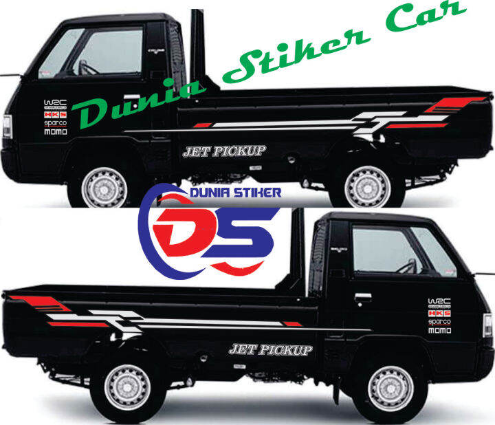 Cutting Stiker Mobil Pick Up L300 Stiker Striping List JET PICKUP ...
