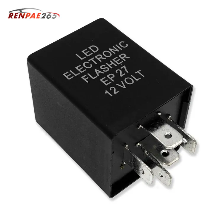 black flash 5 pin relay 5-pin Led Flasher Relay For Ep27 Fl27 Led Turn ...