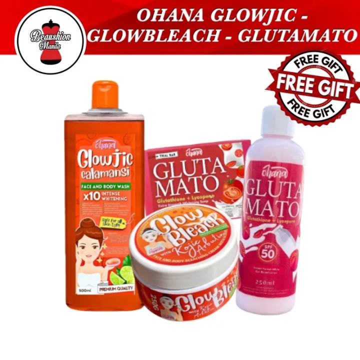 GLOWJIC CALAMANSI GLOW BLEACH GLUTAMATO SOAP and GLUTAMATO LOTION by ...