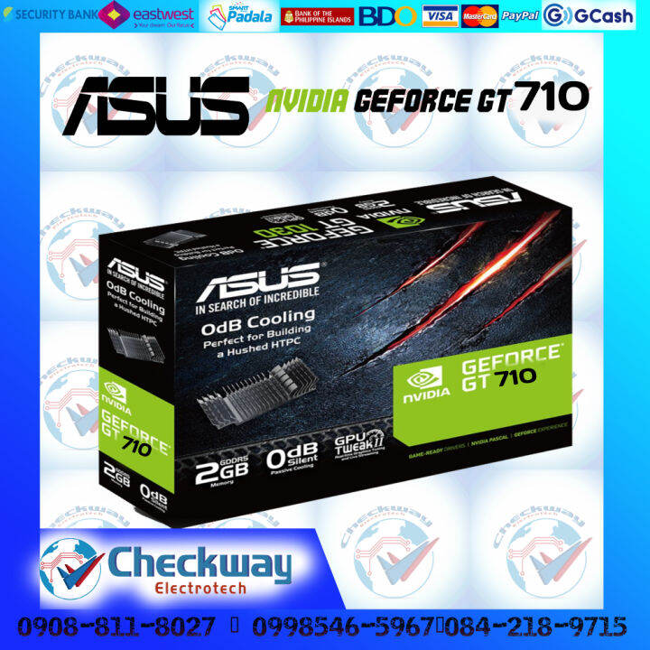 ASUS |NVIDIA GEFORCE GT 710 |2GB DDR5 | |CHECKWAY ELECTROTECH | Lazada PH