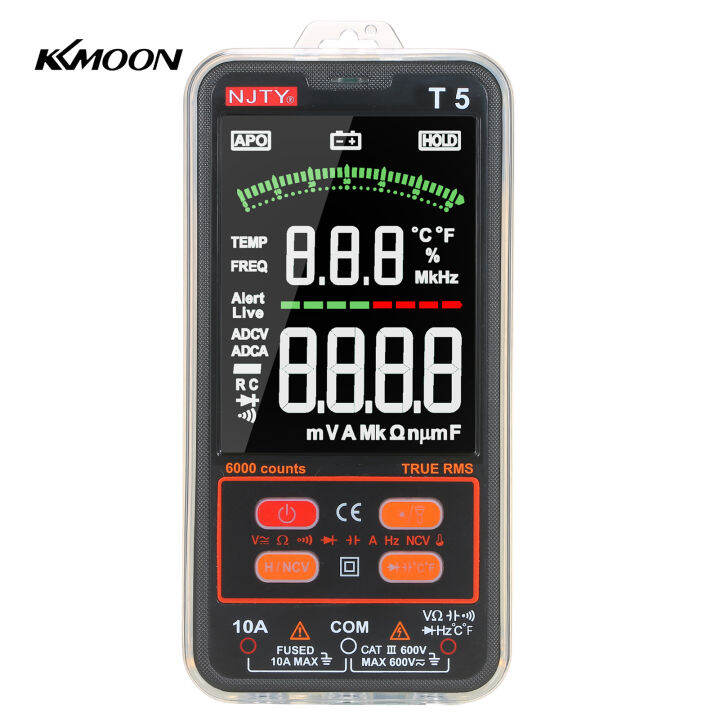 KKmoon NJTY T5 6000 Counts True RMS Multimeter Digital Universal Tester ...