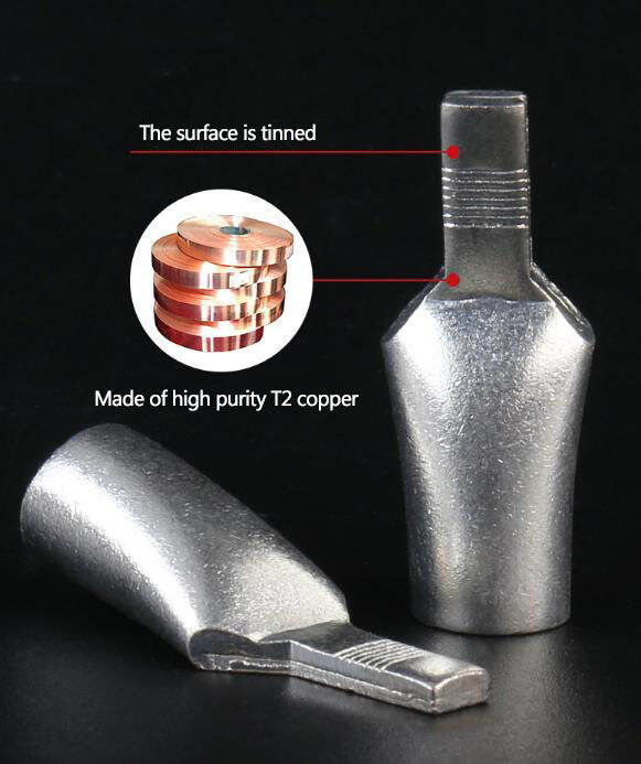 Thickening type C45 Breaker Plug Copper Tin Plated Pin-Shaped Cable ...