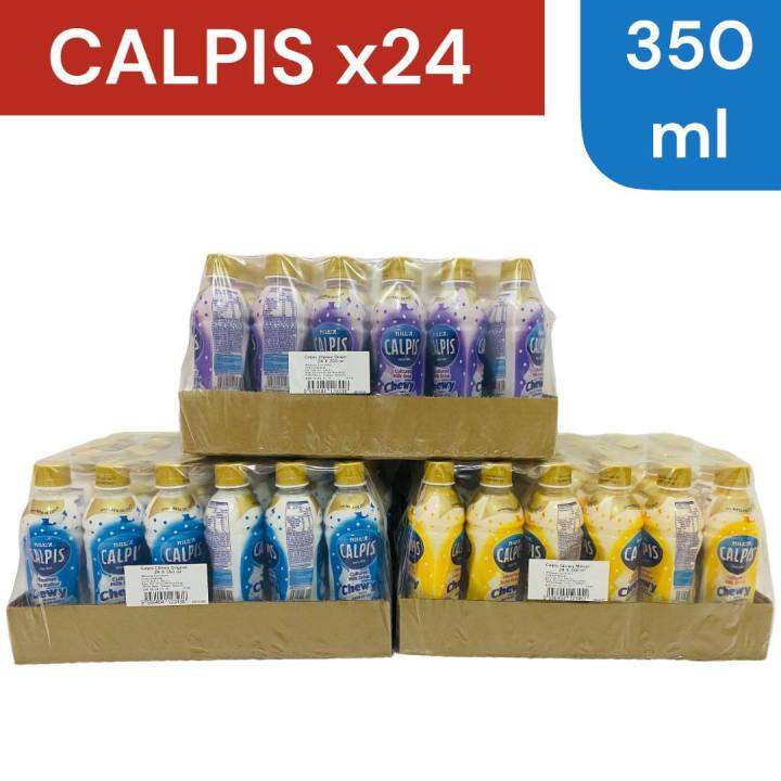 Calpis susu kultur chewy nata de coco (350mlx24)/Calpis cultured milk chewy nata de coco ...