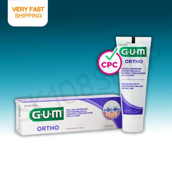 ดีที่สุด Ortho Toothpaste 75ml กัม ยาสีฟันจัดฟัน 100 กรัม fluoride 1490 ...