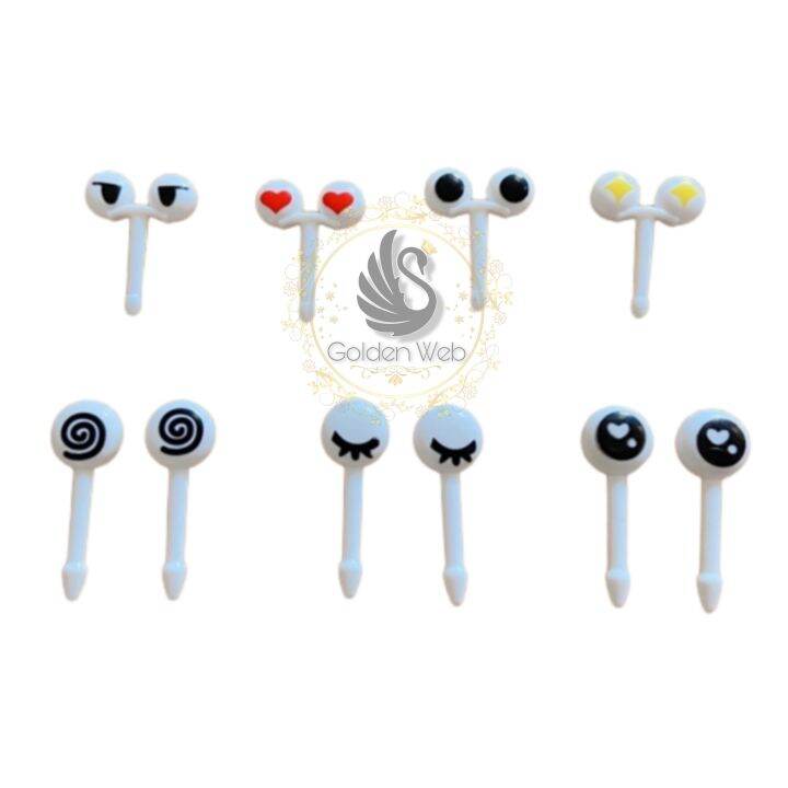 Tusuk Bento Mata / Food Pick / Garpu Bentuk Mata (isi 5 pcs) | Lazada ...