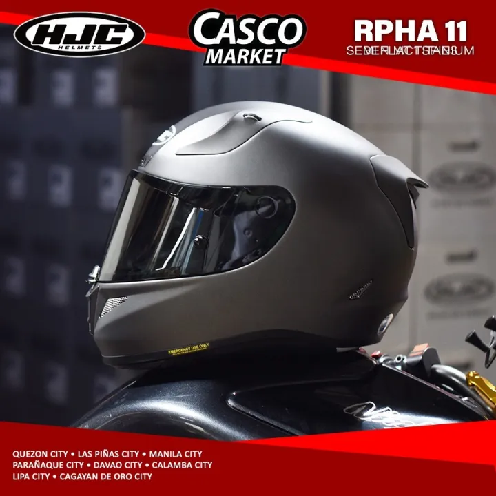 HJC RPHA11 PLAIN FULL FACE SINGLE VISOR HELMET | Lazada PH