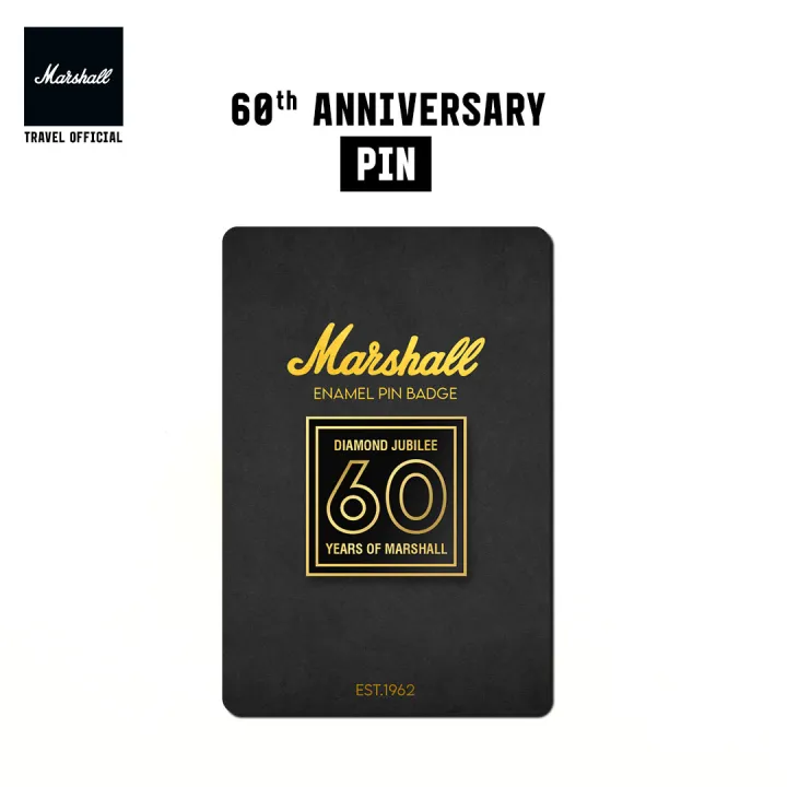 Marshall 60th Anniversary Enamel Pin | Lazada.co.th