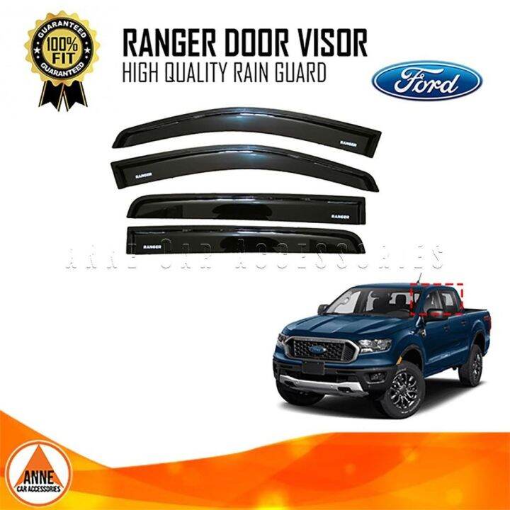 Ford Ranger T6 T7 T8 Wildtrak / Raptor 2012 - 2021 OEM Type Rain Guard ...