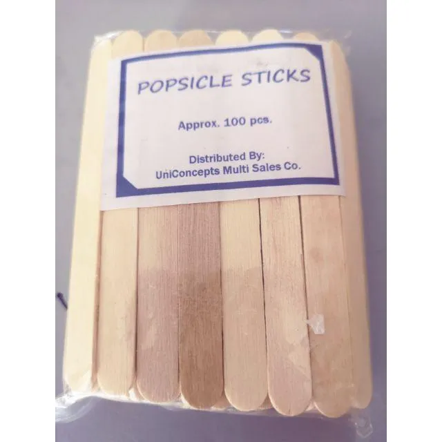 Choco Pinoy 100 pcs Popsicle Sticks Popsticks Regular Size | Lazada PH