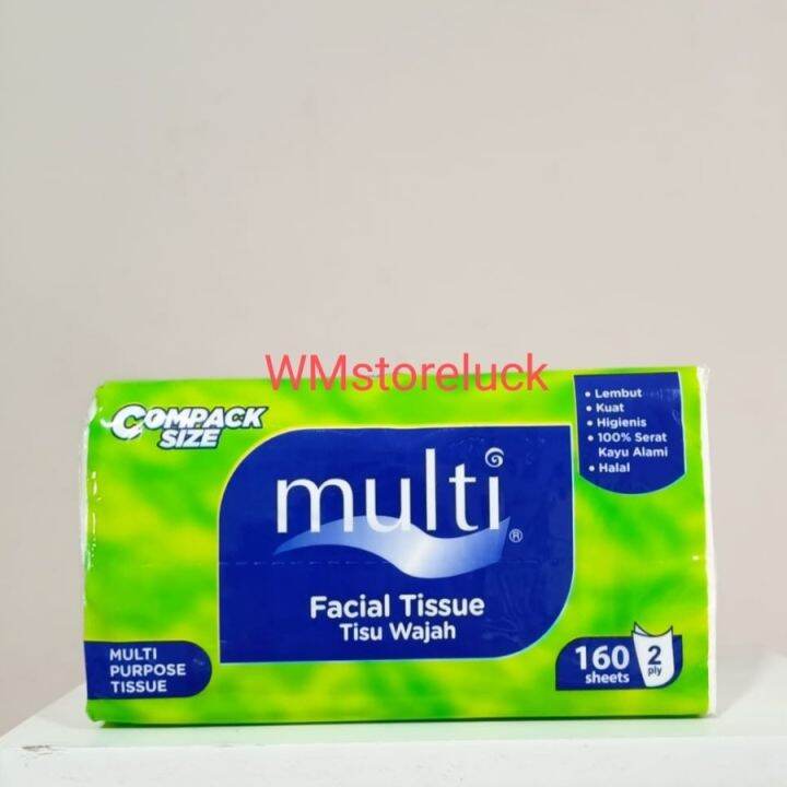 TISSUE MULTI COMPACK SIZE 160S/ Tisu multi hijau 160 sheet/tisu wajah ...