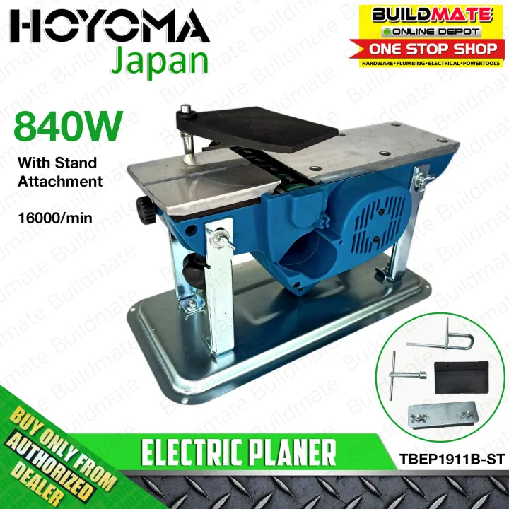 HOYOMA JAPAN 840W Electric Planer With STAND Attachment 100x2mm ...