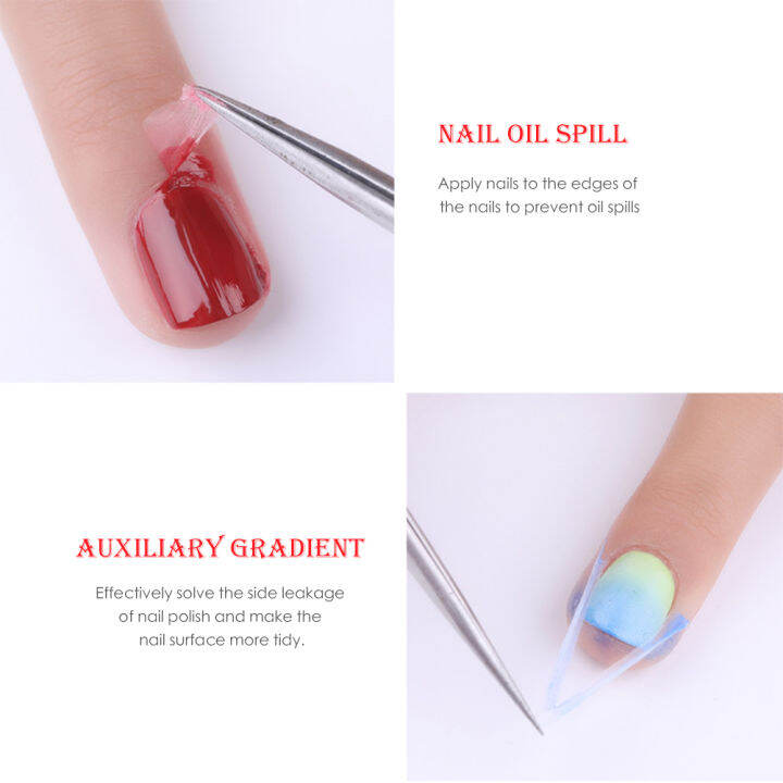 Peel Off Overflow Glue Edge Protection Nail Art Polish Manicure Easy ...