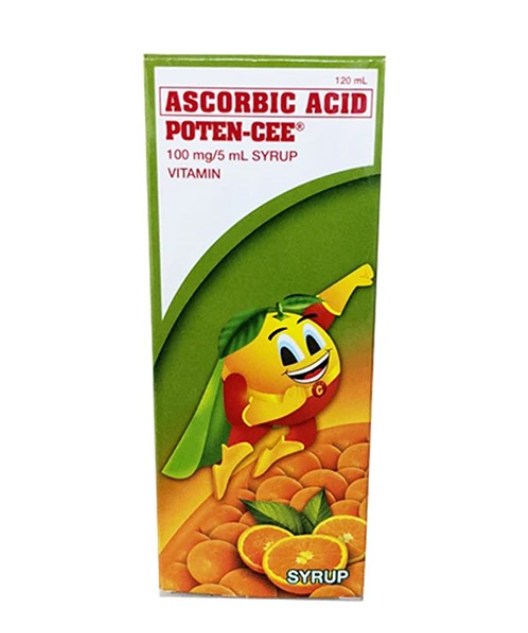 Poten cee 100mg/5mL Ascorbic Acid Syrup (120mL) Poten-Cee | Immunity ...