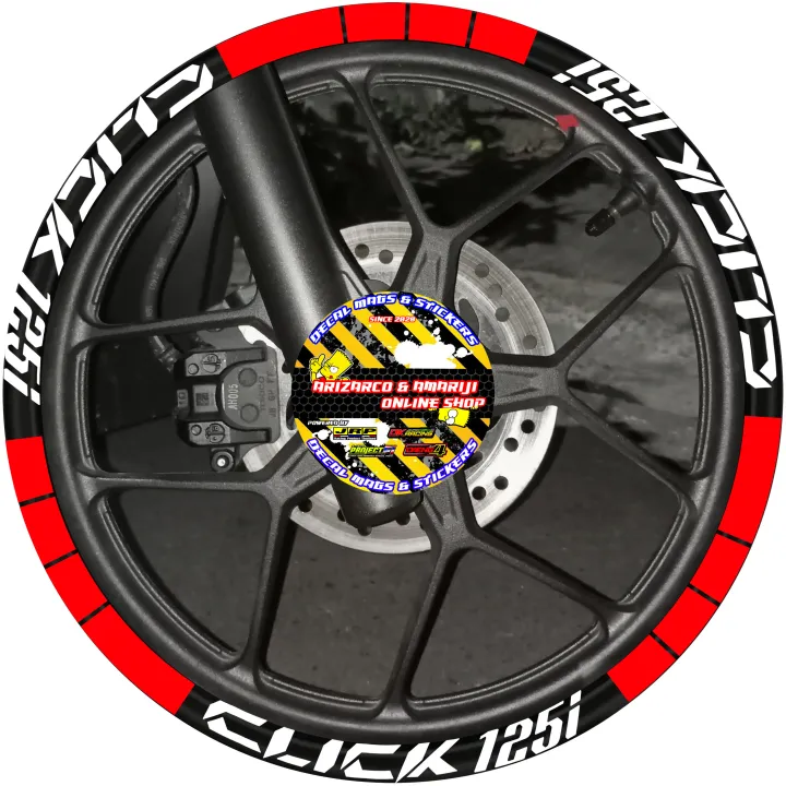 HONDA CLICK 125i NEW DECAL MAG STICKER GOOD FOR 2 MAGS | Lazada PH