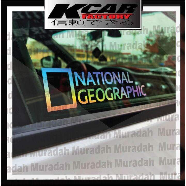 CAR NATIONAL GEOGRAPHIC LASER STICKER | Lazada