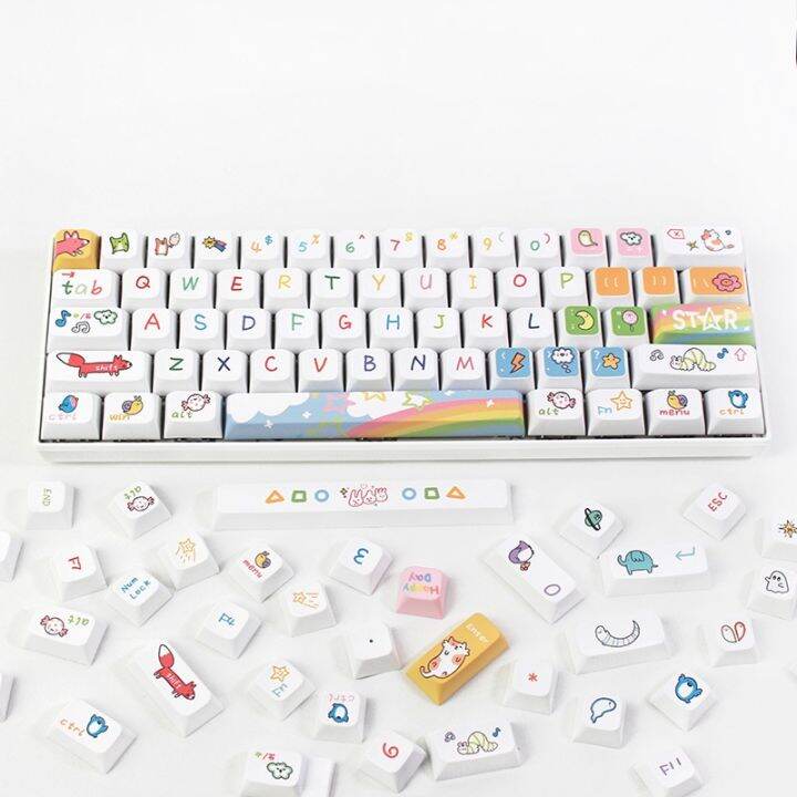 Animal Party Themes 127 keys keycaps like XDA Height profile Mechanical ...
