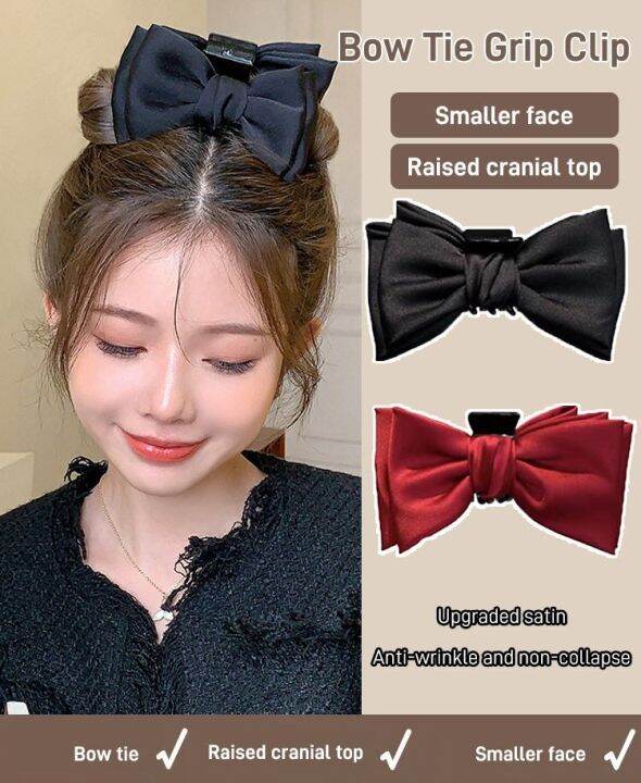 Jinli Double-sided bow grip clip. A must for a small face | Lazada PH
