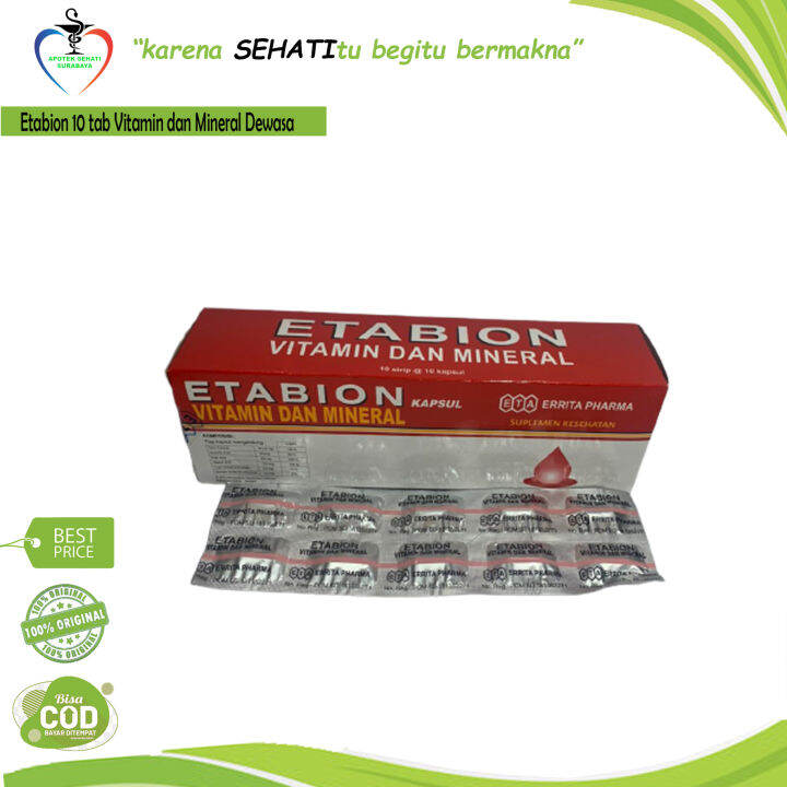 ETABION KAPSUL / MULTIVITAMIN IBU HAMIL / TAMBAH DARAH | Lazada Indonesia