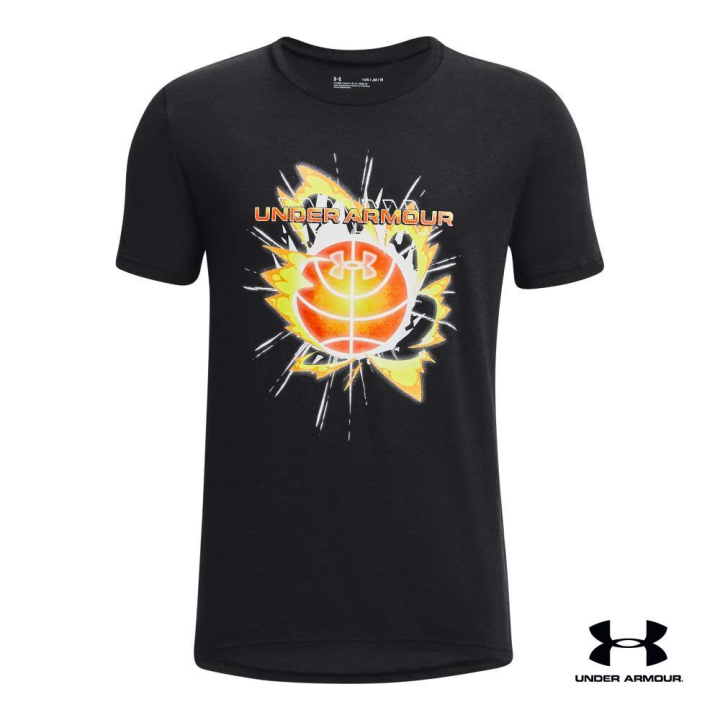 Under Armour UA Boys' Hoops Baseline Short Sleeve อันเดอร์ อาร์เมอร์ ...