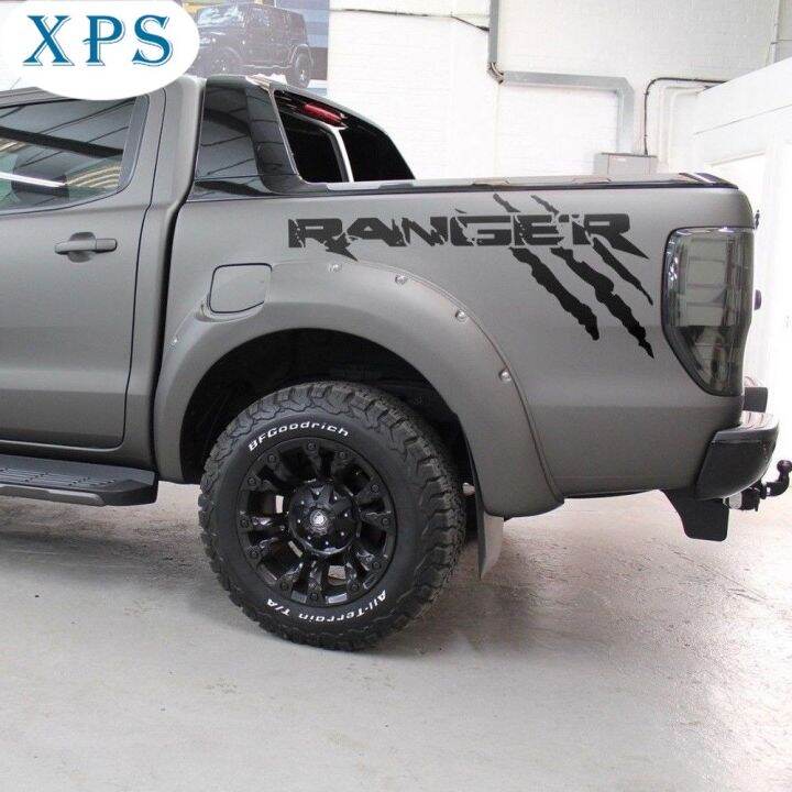 xps 1Set/2Pcs Ford Ranger Wildtrak logo side bed graphics decal sticker ...