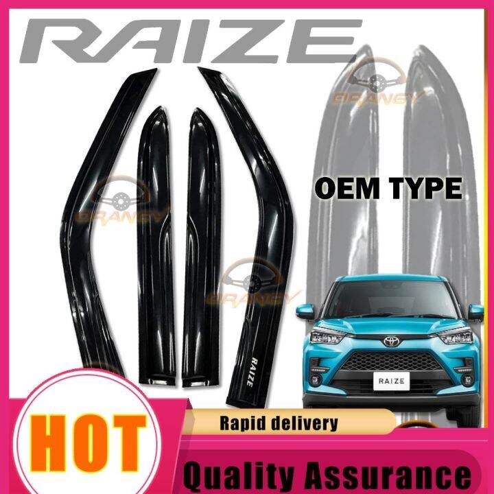 Toyota Raize 2022 to 2023 OEM / INJECTION Window Door Visor Black ...