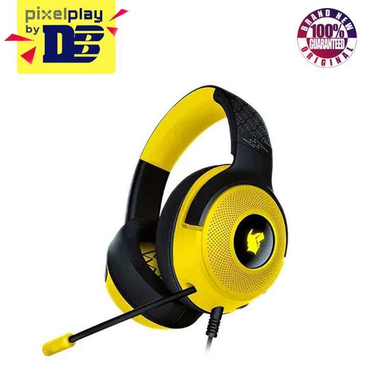 Razer X Pokemon Pikachu Limited Edition Kraken V3 Wired Gaming Headset ...