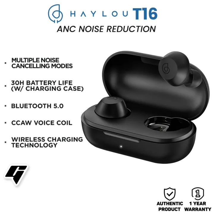 Haylou T16 TWS True Wireless Earbuds Active Noise Cancellation Multiple Noise Reduction BT V5.0 ...