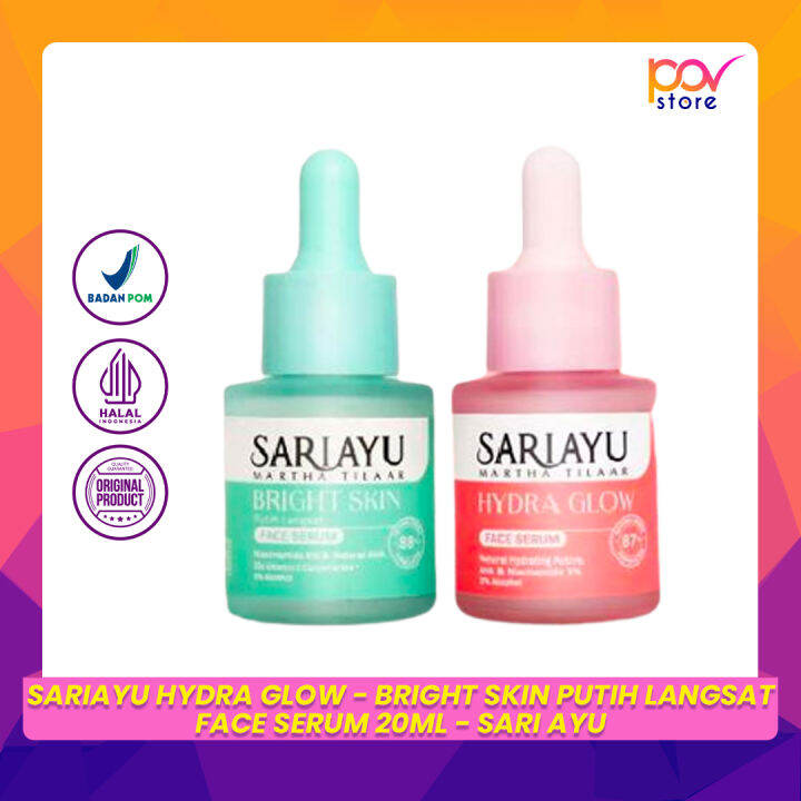 Sariayu Hydra Glow - Bright Skin Putih Langsat Face Serum 20ml - Sari Ayu|POV Store | Lazada ...
