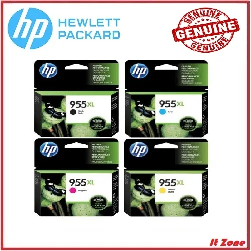HP 955XL/959XL BLACK/CYAN/MAGENTA/YELLOW ORIGINAL COLOUR INK CARTRIDGE ...