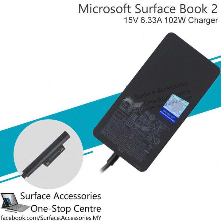 [MALAYSIA] Microsoft Surface Book 2 102W Charger 15V 6.33A [MODEL 1798 ...