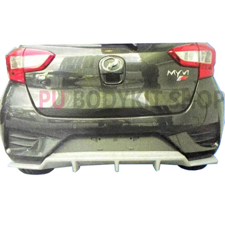 PU2701-PERODUA MYVI 2018 REAR DIFFUSER (TAKERO)(PU) | Lazada