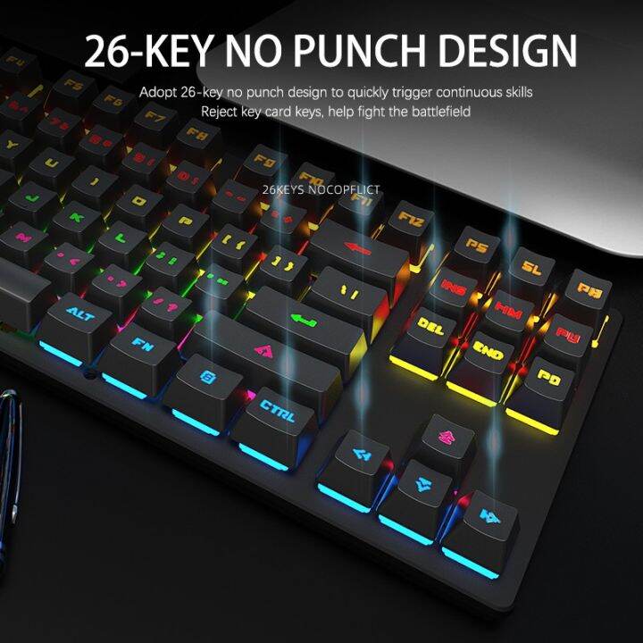 Gaming keyboard Keyboard for laptop RTAKO CT87 K550 K880 K620 Oreo Mechanical Keyboard 87 Keys ...