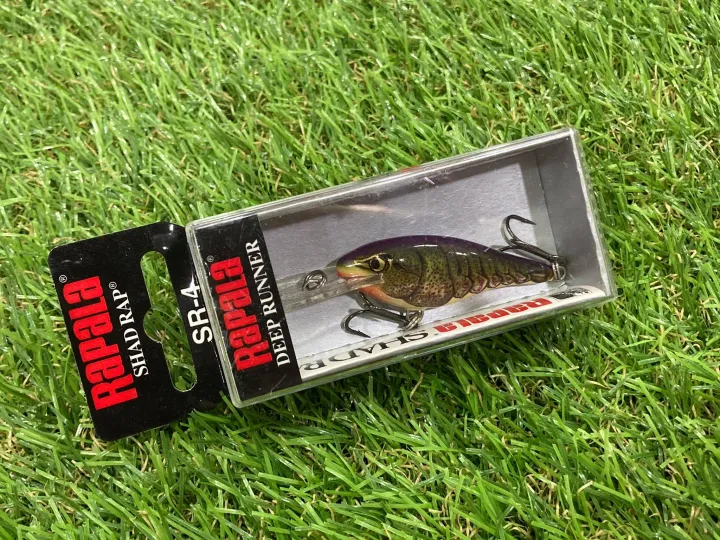 เหยื่อ RAPALA SHAD RAP (SR) 4 ซม. สี POCW (เหยื่อดำลึก 4-7 ฟุต ...