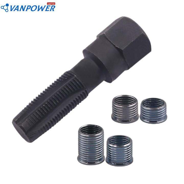 Spark Plug Thread Repair Kit High Carbon Steel Spark Plug Rethreader ...