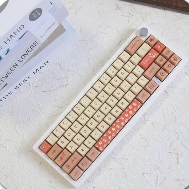 【Keycap Only】Milk Tea Bear Theme Key cap 133 Keys XDA Profile PBT ...