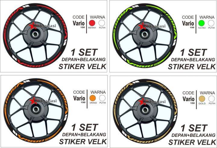 Stiker Velk Vario 150 Bahan Reflektor Nyala//Cutting Stiker Velk Motor ...