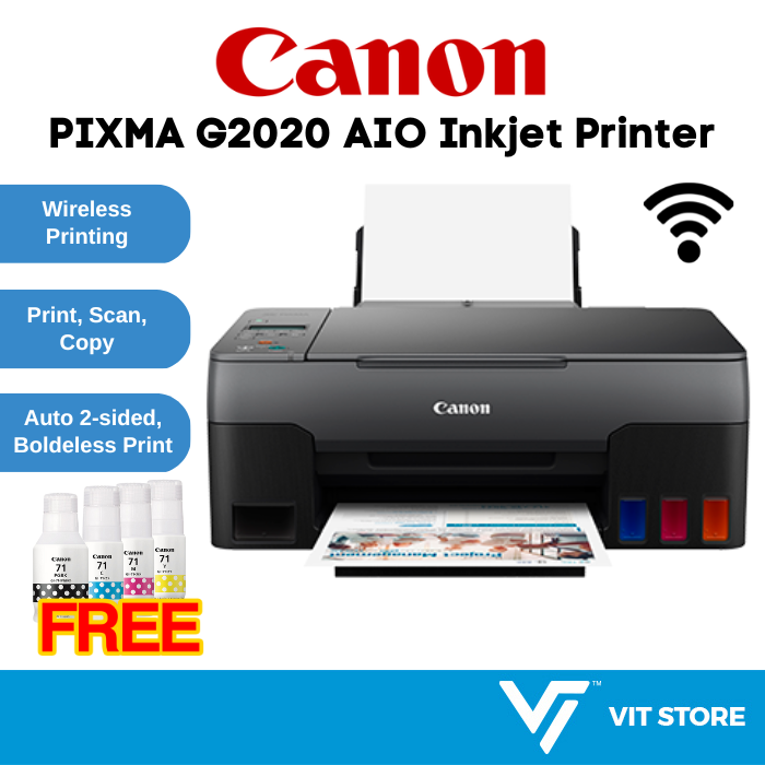 CANON PIXMA G2020 All-In-One Inkjet Printer Refillable Ink Tank High ...