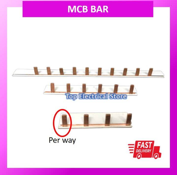 (PER WAY) 1 POLE 63A MCB COPPER BAR/ MCB COPPER BUS BAR WITH PVC ...