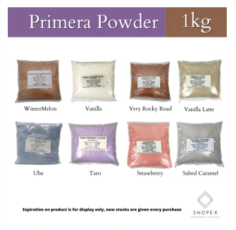 Primera Powder (1 kg) Shake/ Milk Tea Frap/ Primera/ Flavor Powder ...