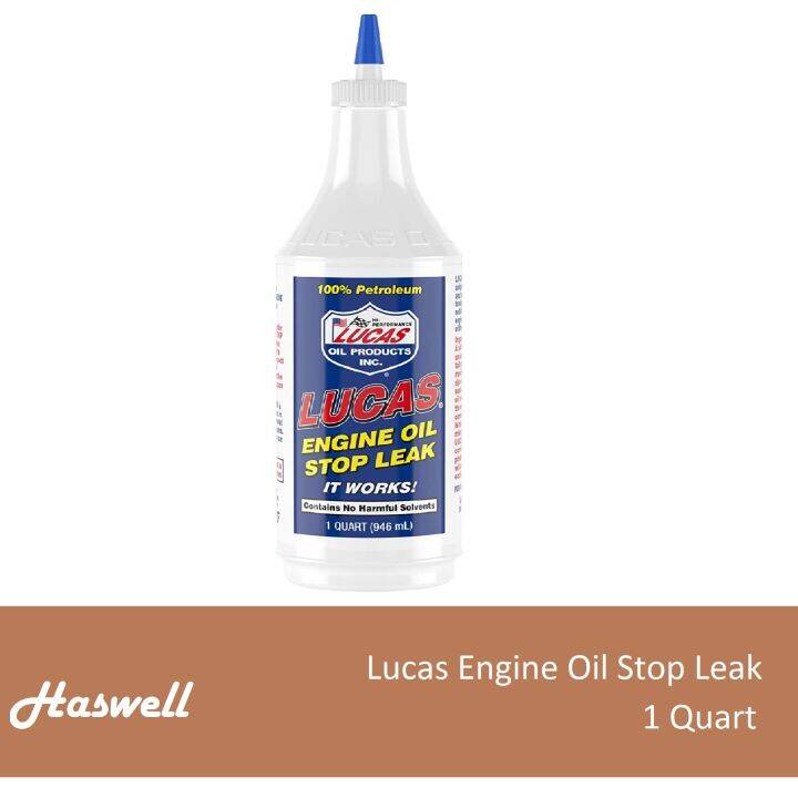 Lucas Oil Engine Oil Stop Leak - 1 Quart (1 Quart Is To 4 Liters Of ...