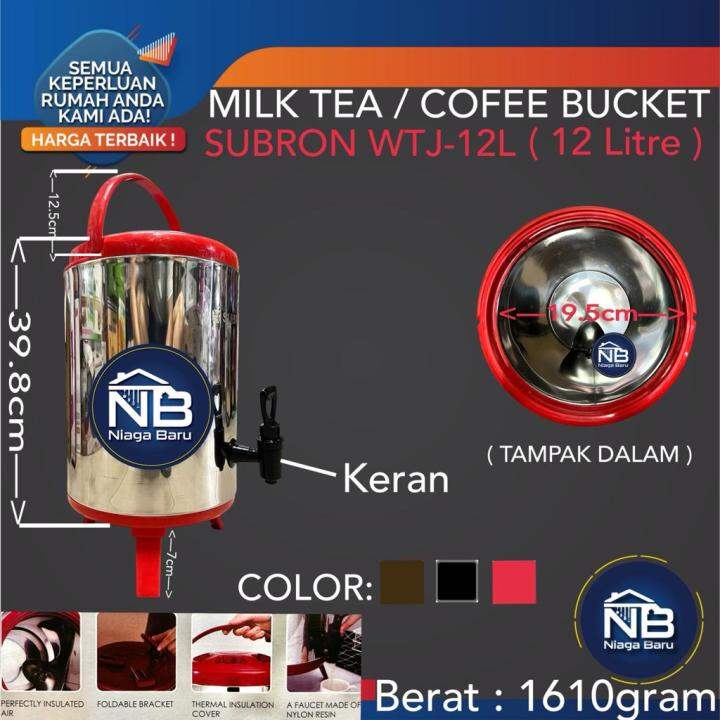 Subron Water tank dispenser 12 Liter Juice Teh Kopi Milk Tea Stainless ...