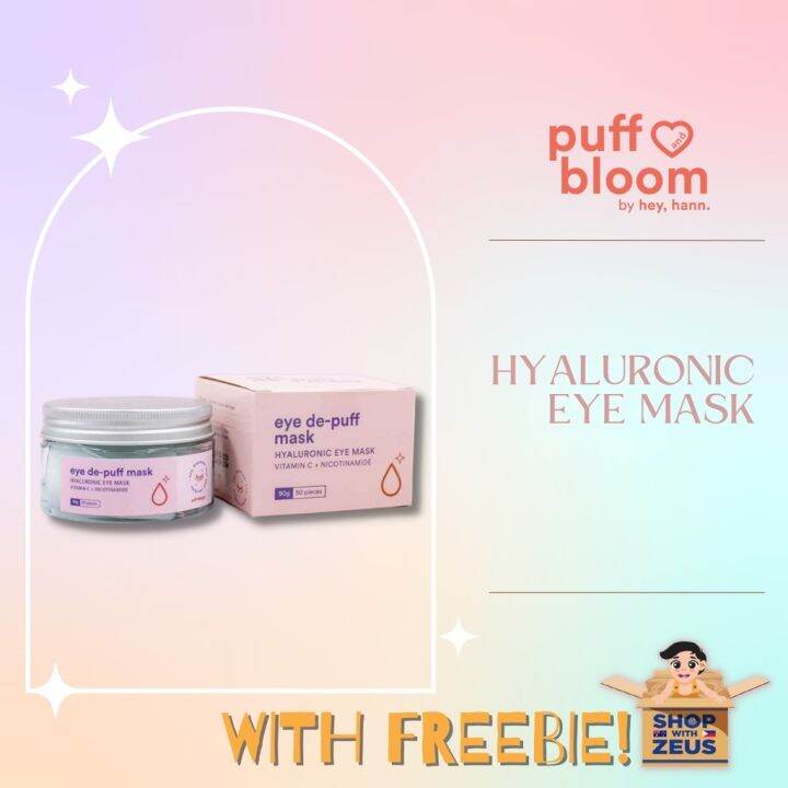 Puff and Bloom Eye De-Puff Mask De Puff Hyaluronic Eye Mask Vitamin C ...