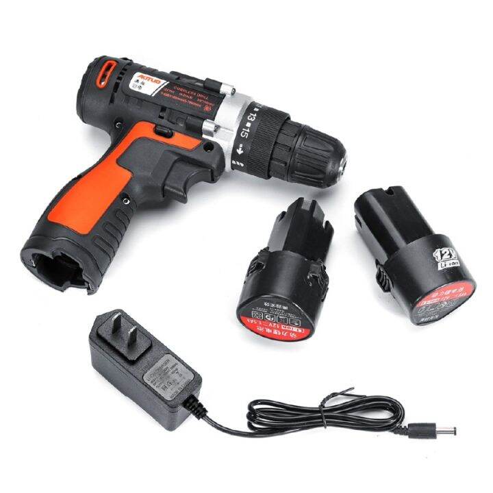 Bor Portable 12V Bor Tangan Lengkap Dengan 2 Buah Batrai Bor Aotuo bor ...