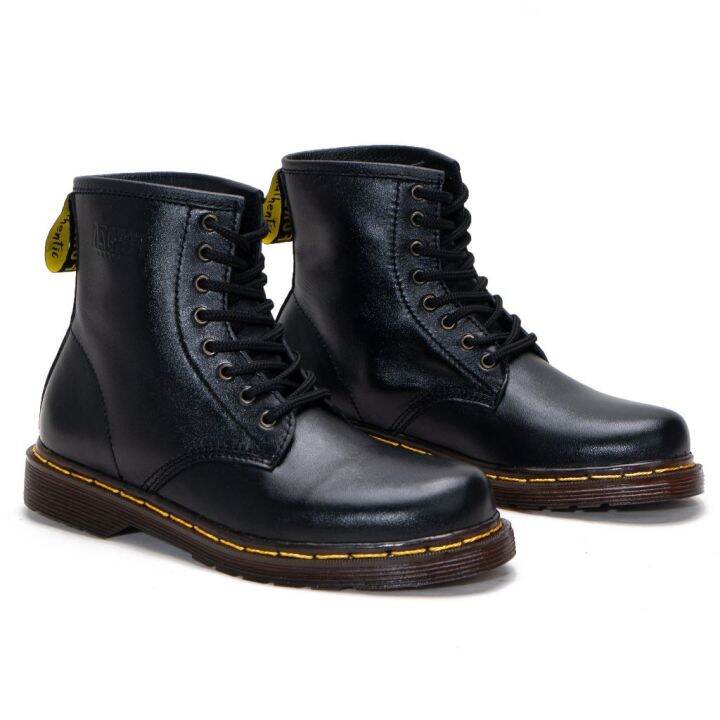 Sepatu Pria DM, Docmart Dr. Martens 8 Hole High Boots Murah -HITAM ...
