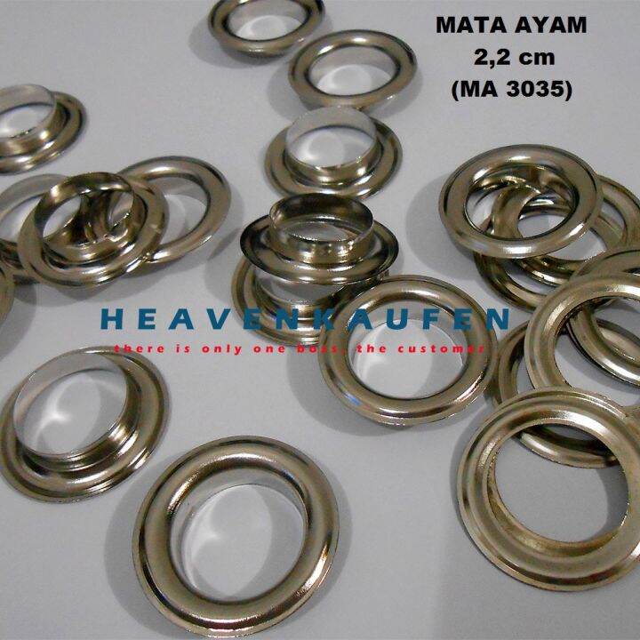 Eyelet Mata Ayam/Mata Sapi Besar Diameter Lubang 2,2 cm (MA3035) Silver ...